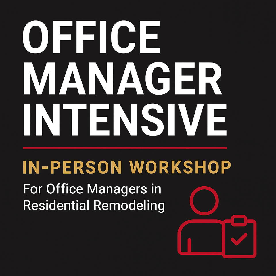 Empower Your Office Manager to Run the Business Like a Pro | Remodelers ...
